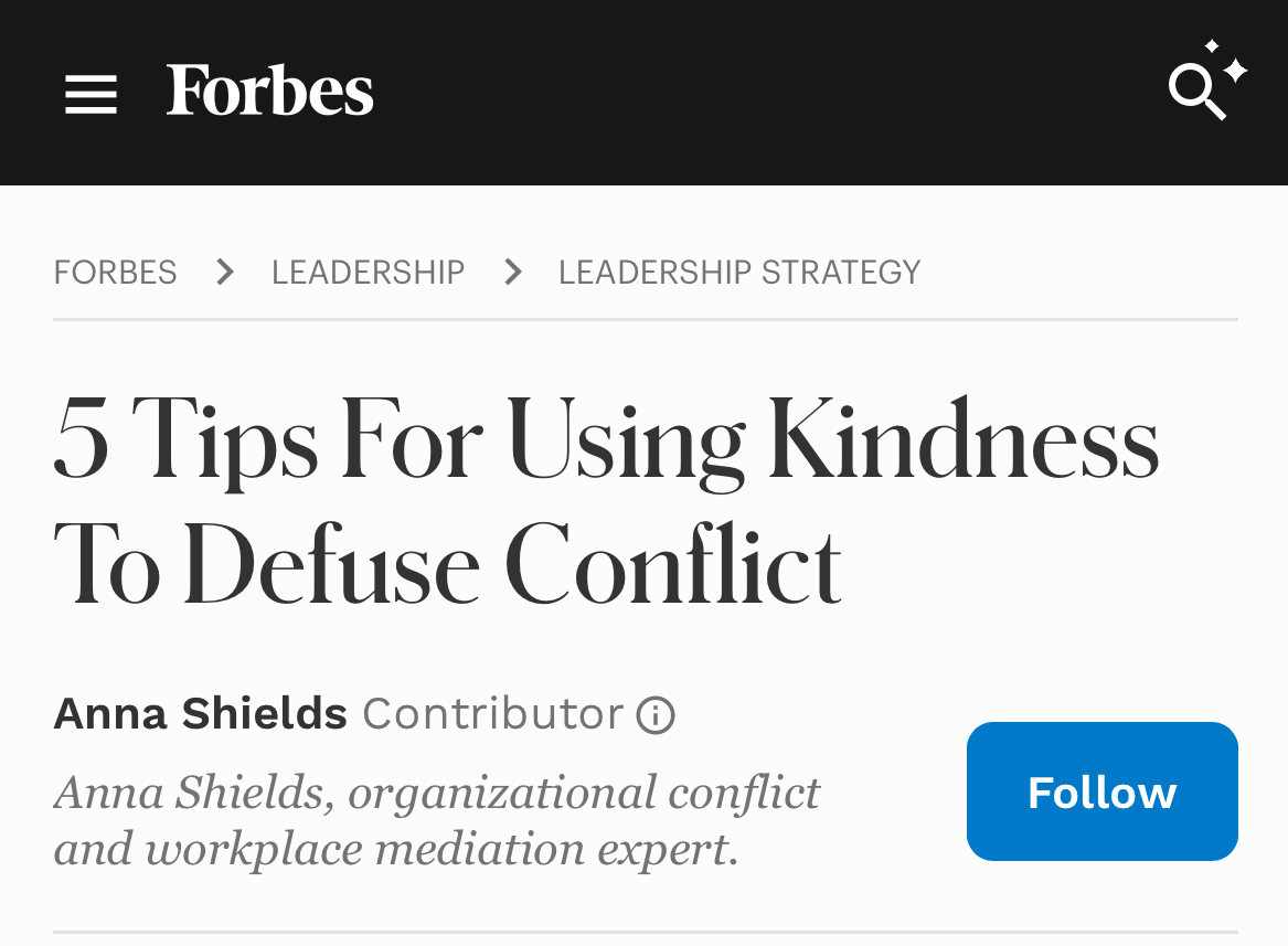 The power of kindness in conflict - Consensio