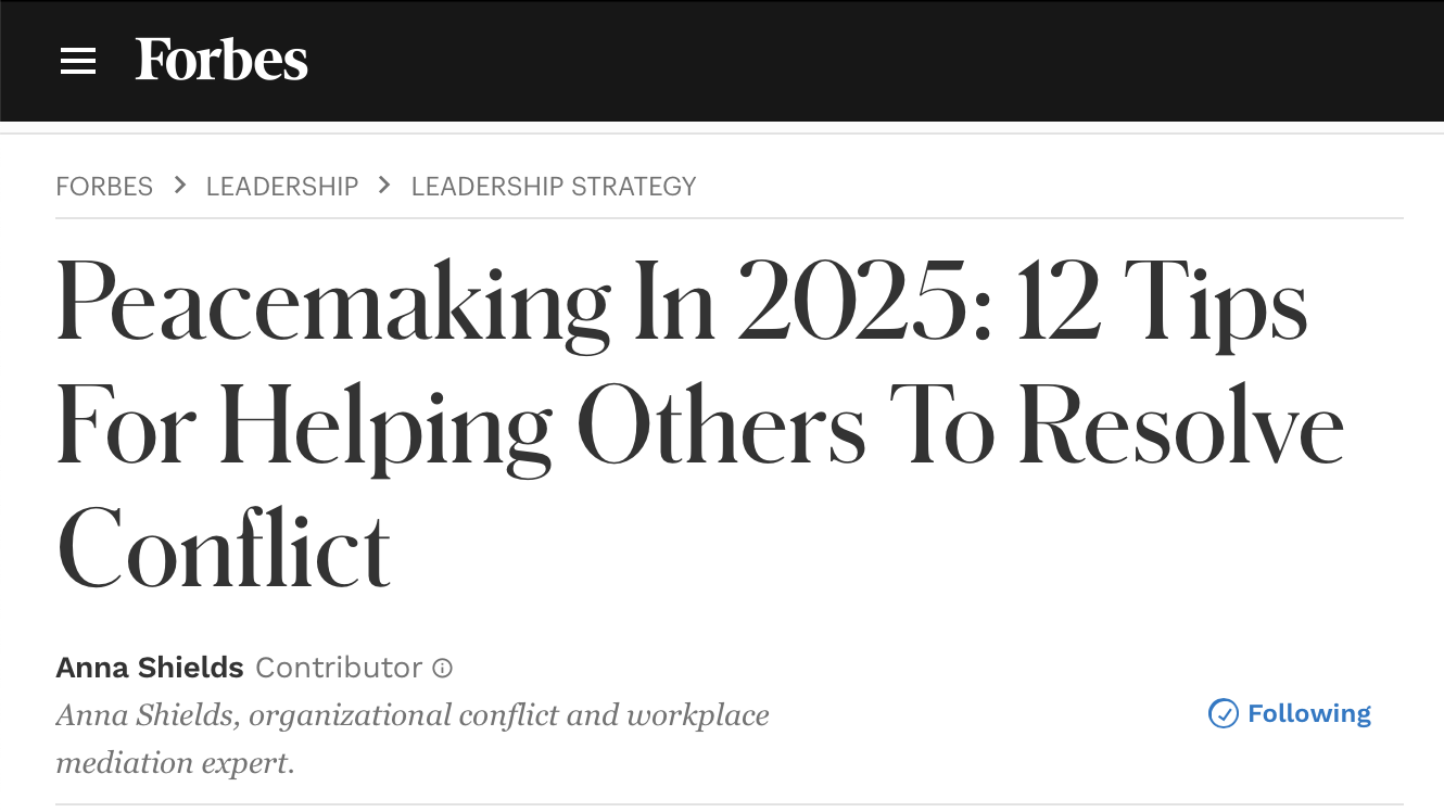 12 practical tips for peacemaking in 2025 - Consensio